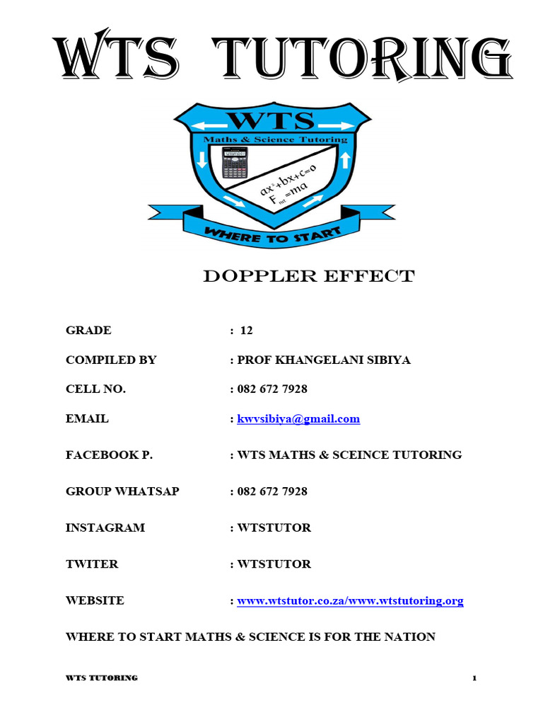 Understanding the Doppler Effect | PDF | Waves | Frequency