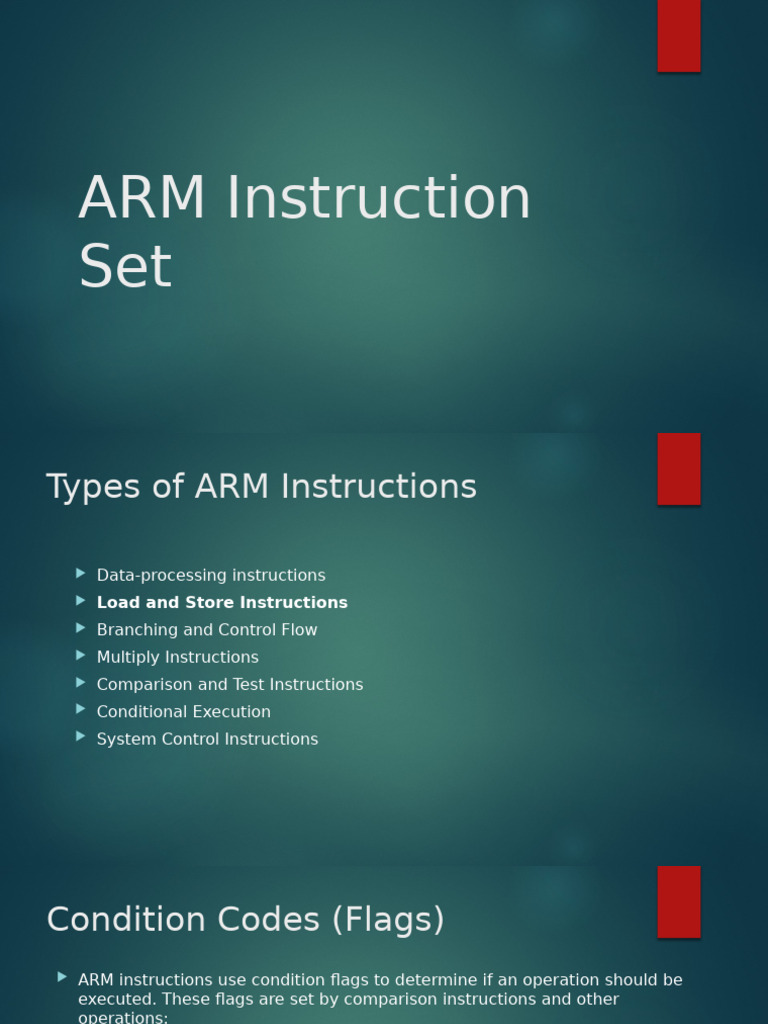 ARM Instruction Set | PDF | Computer Engineering | Computer Architecture