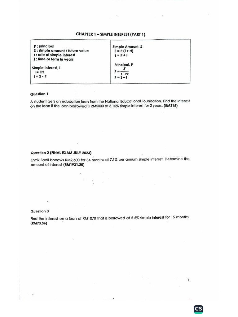 Latihan Chapter 1.1 | PDF