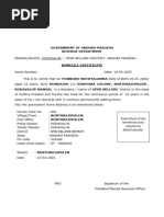 Domicile Certificate Format | PDF