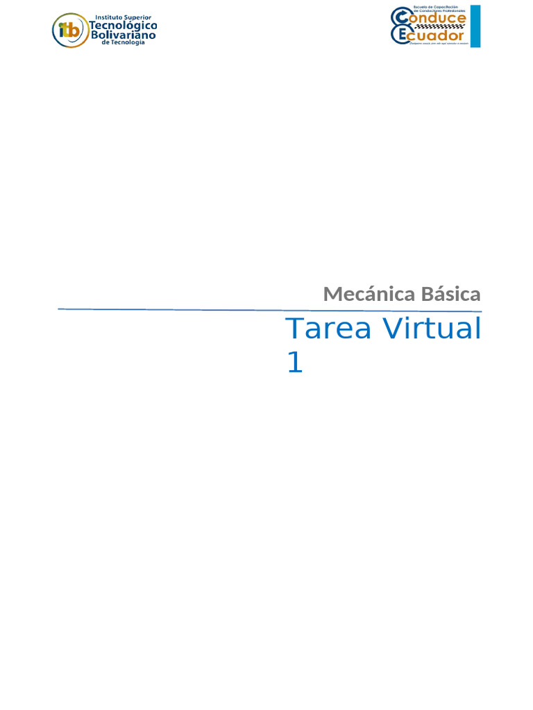 Tarea Virtual 1 | PDF | Motores