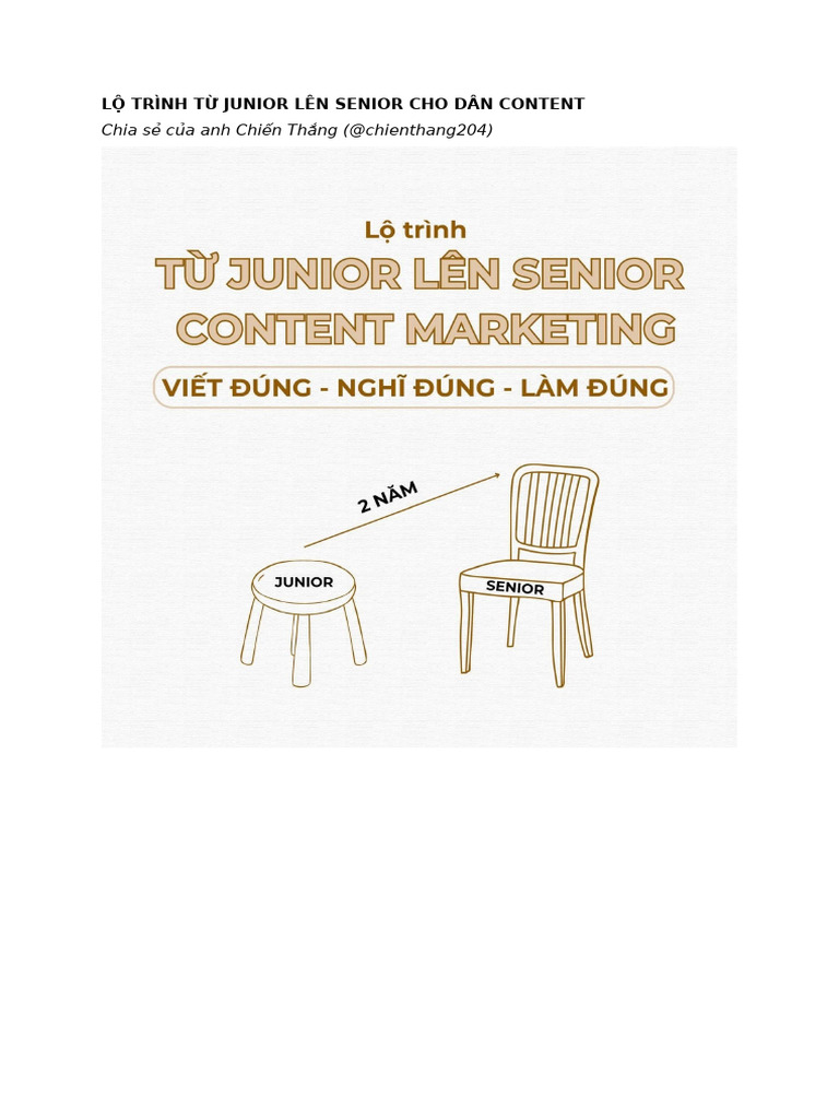 L Trình T Junior Lên Senior Cho Dân Content | PDF