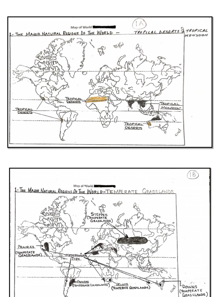 CLASS IX WORLD MAPS (2023-24) | PDF
