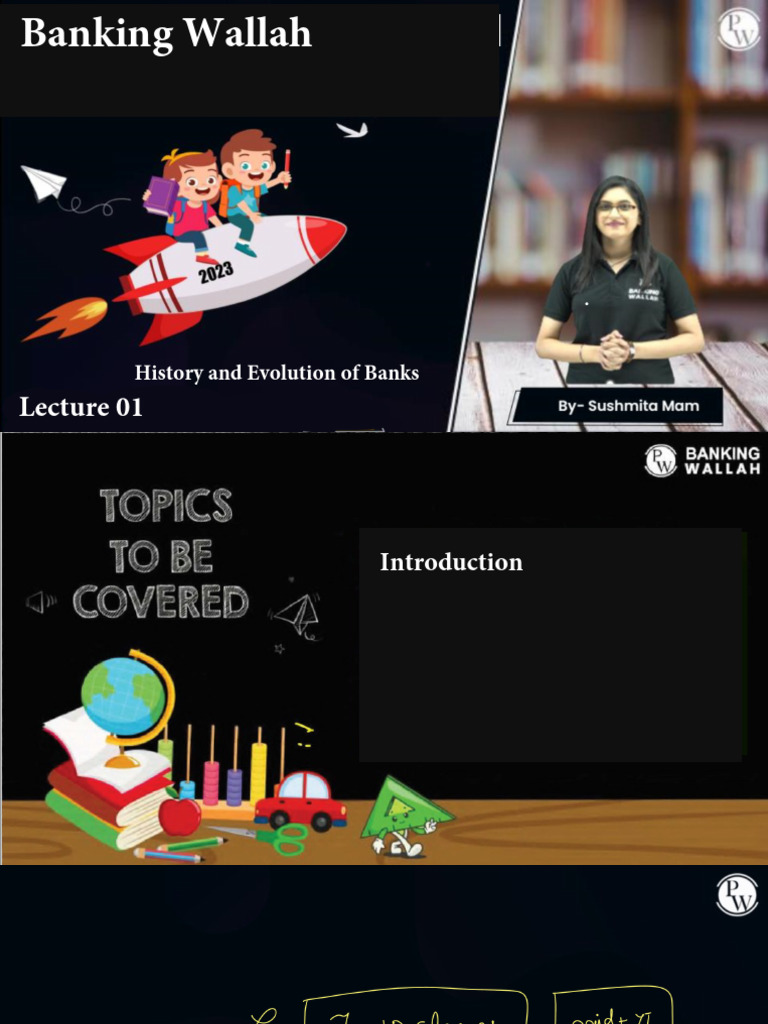 History and Evolution of Banks 01 - Class Notes | PDF