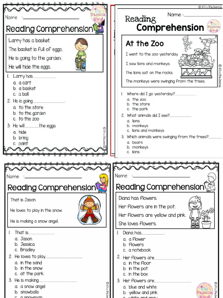 Reading Comprehension Y1 | PDF
