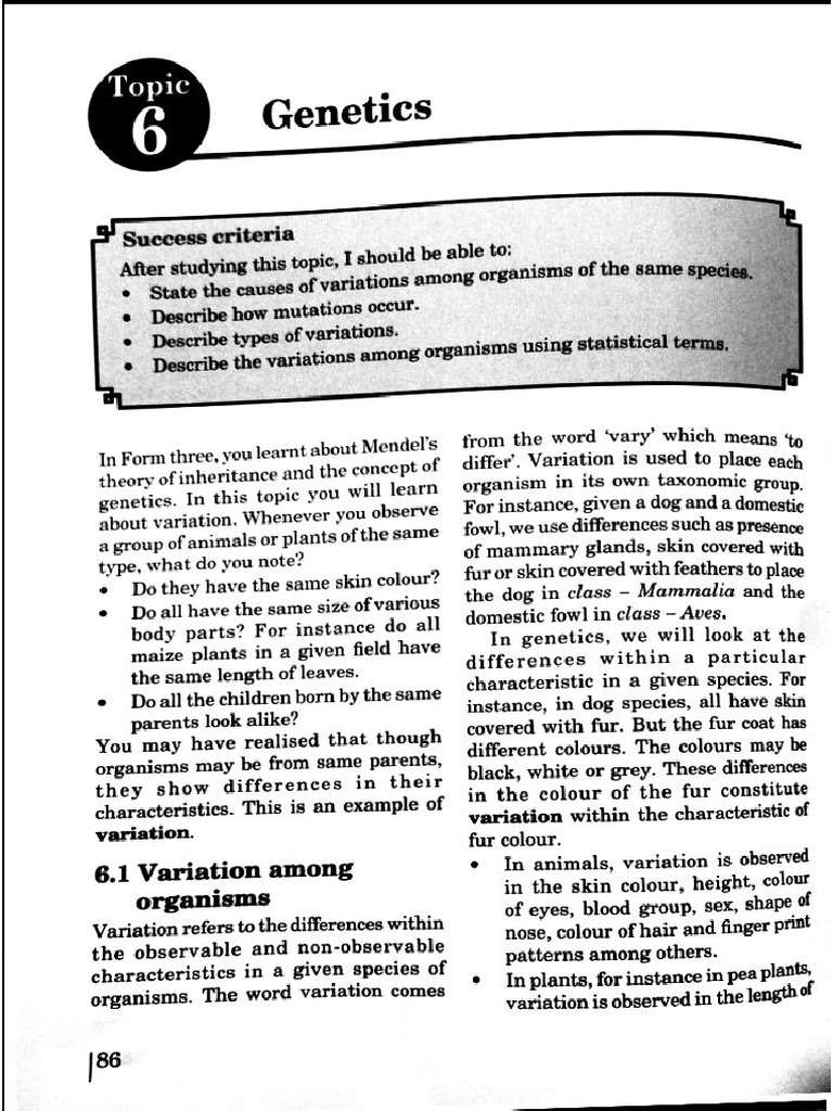 Causes of Variations | PDF