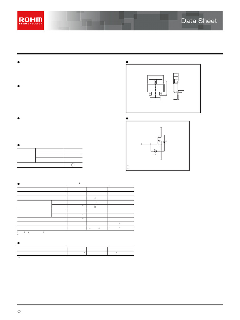 2.5V N-channel MOSFET Data Sheet | PDF | Field Effect Transistor | Mosfet