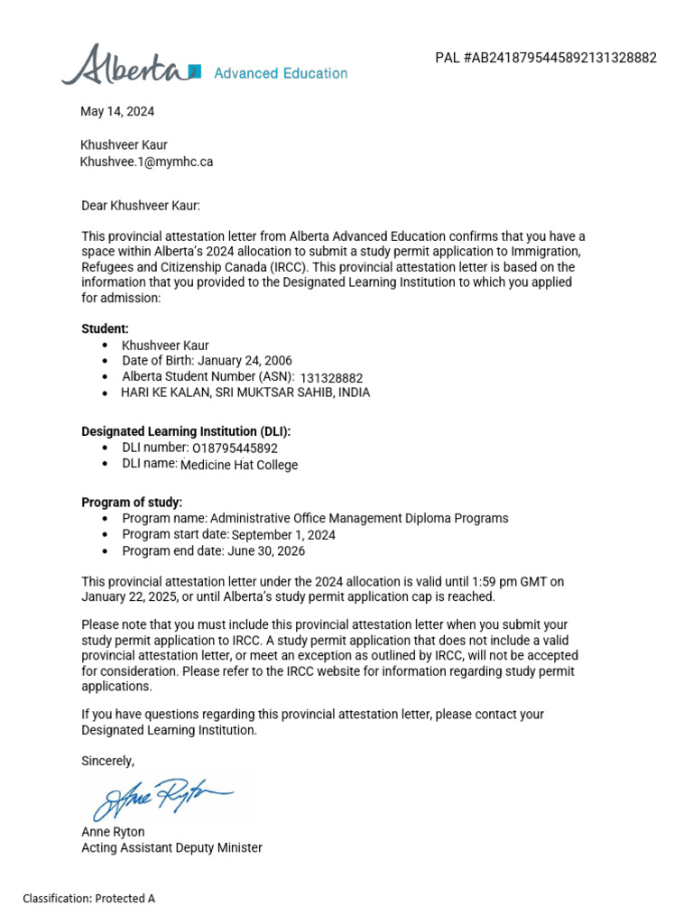 Provincial attestation letter | PDF | Canada | Cultural Globalization