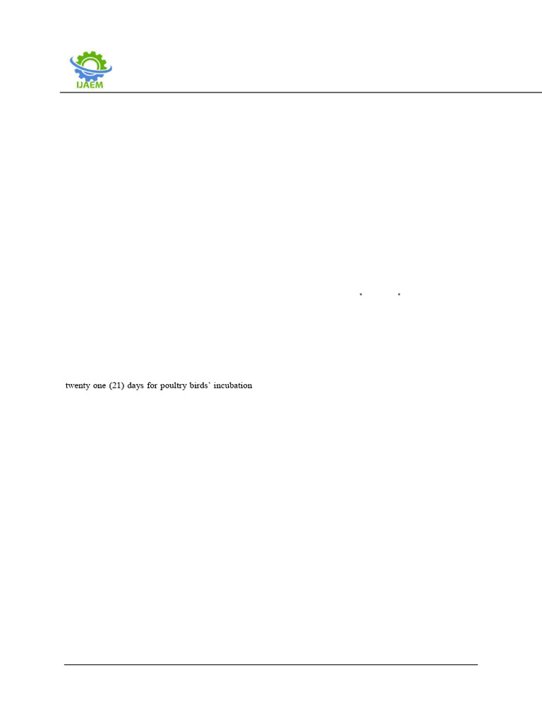 Design Development and Testing of An Automated Egg Incubator | PDF ...