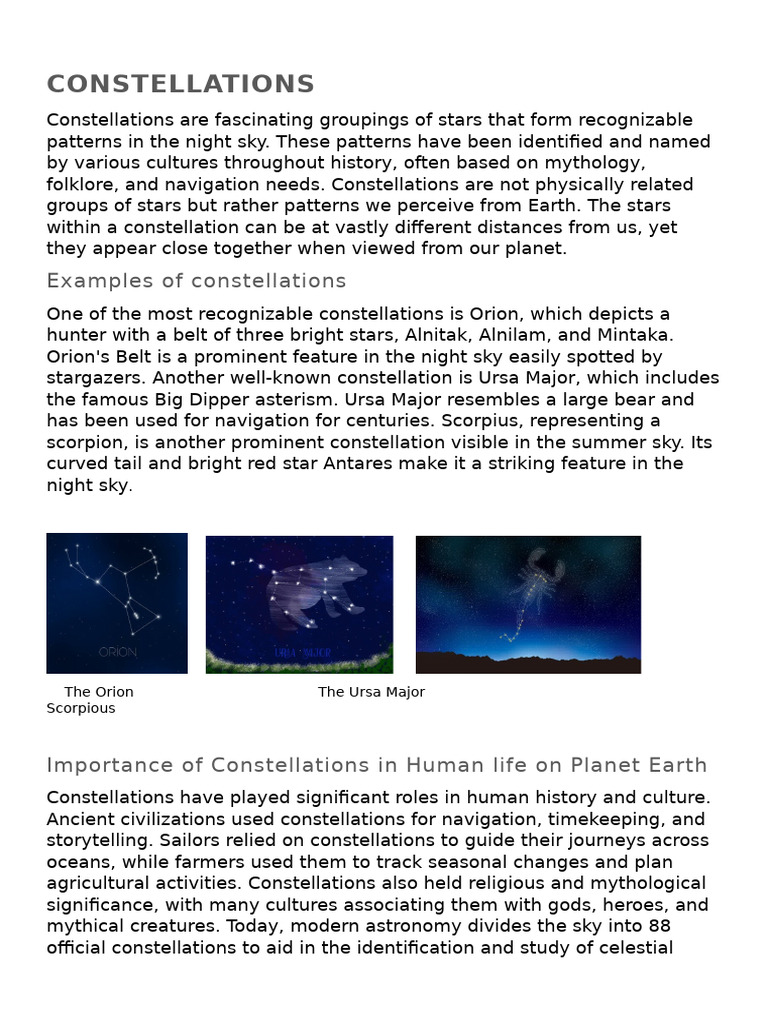 CONSTELLATIONS | PDF