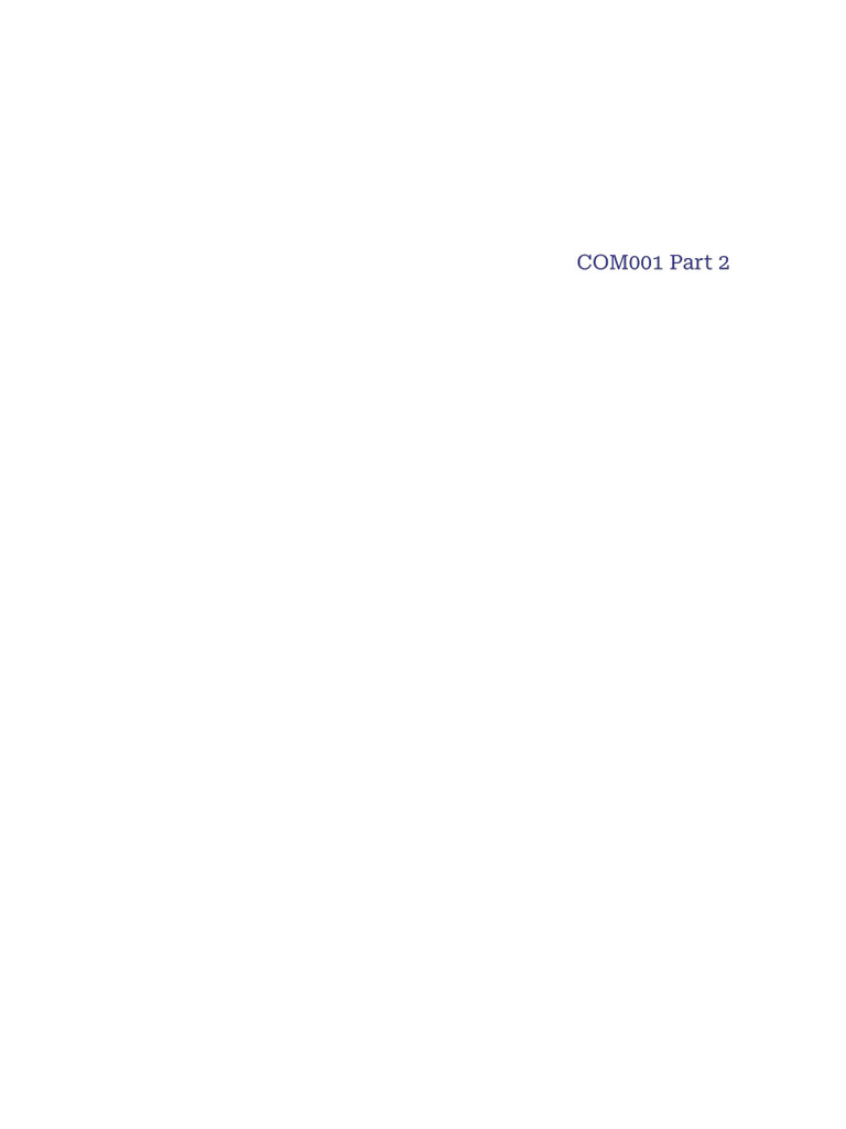 COM001 Part 2 (1) | PDF