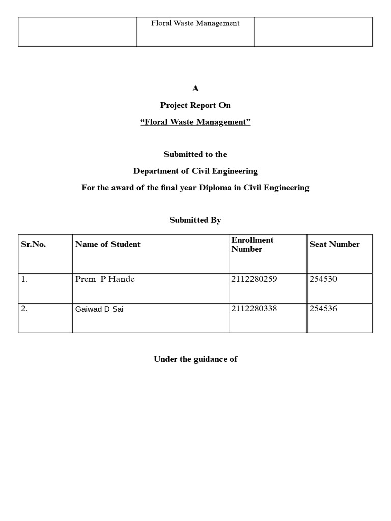 Cpe Report - Copy - Docx - 20250227 - 140751 - 0000 | PDF | Waste ...