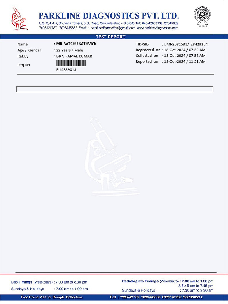 Complete Urine and Blood Test Report | PDF | Hemoglobin | Anemia