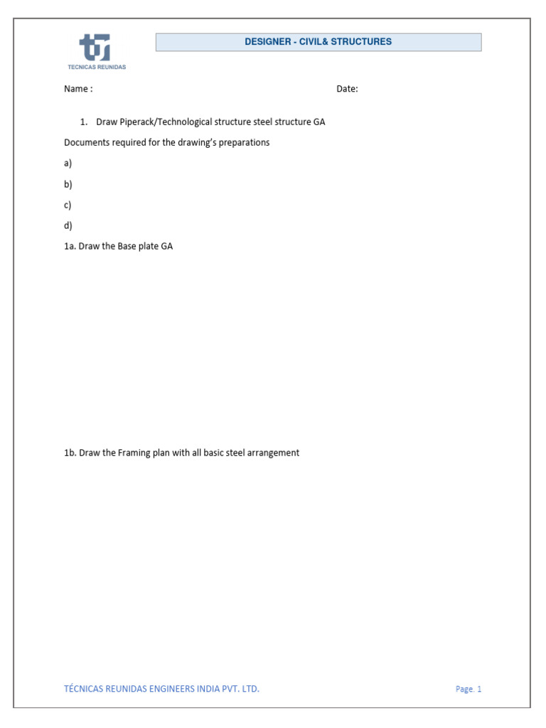 Interview Written Test-7-Feb-2025 | PDF | Building Engineering | Civil ...