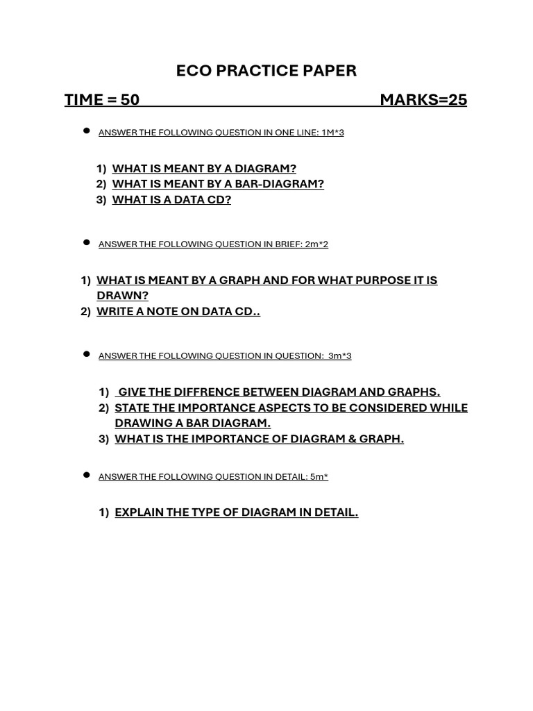 Eco Practice Paper | PDF