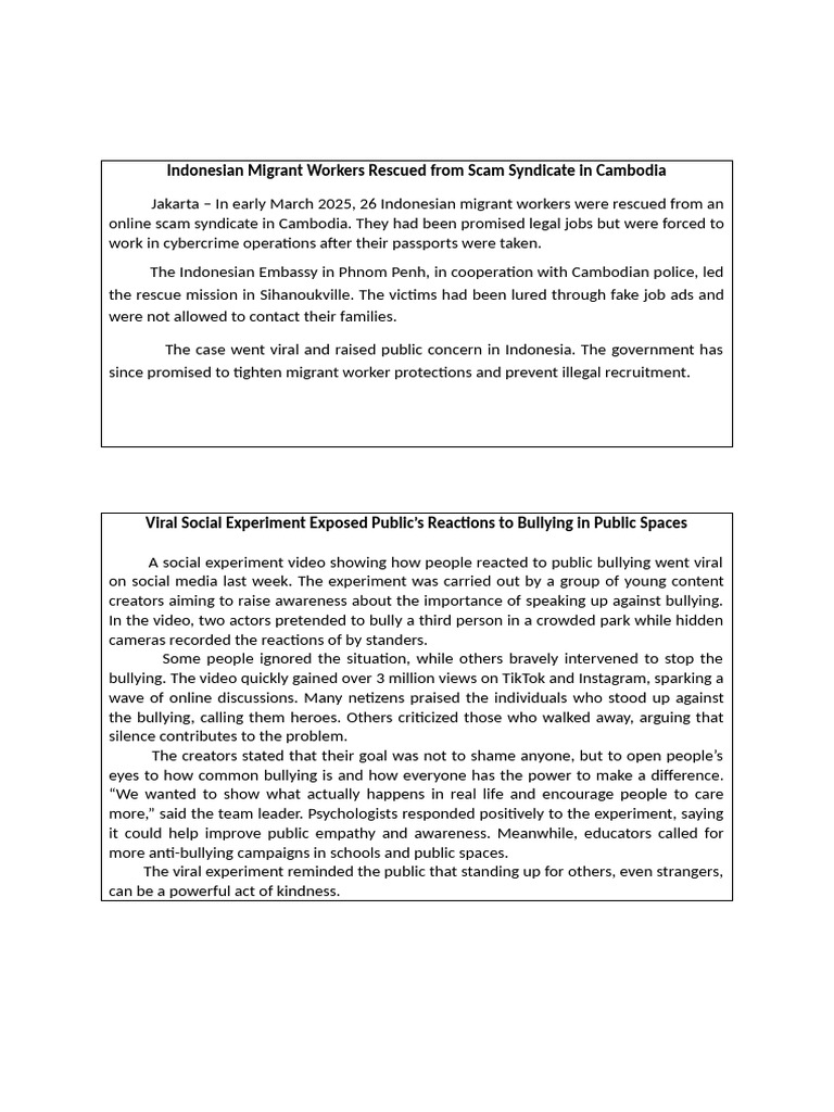 TEKS Report Jenis News Item | PDF