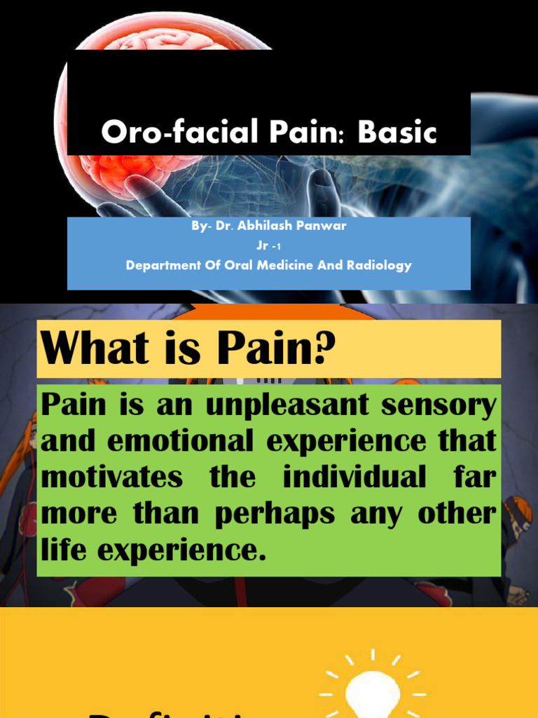 Understanding Oro-Facial Pain Basics | PDF | Pain | Nervous System