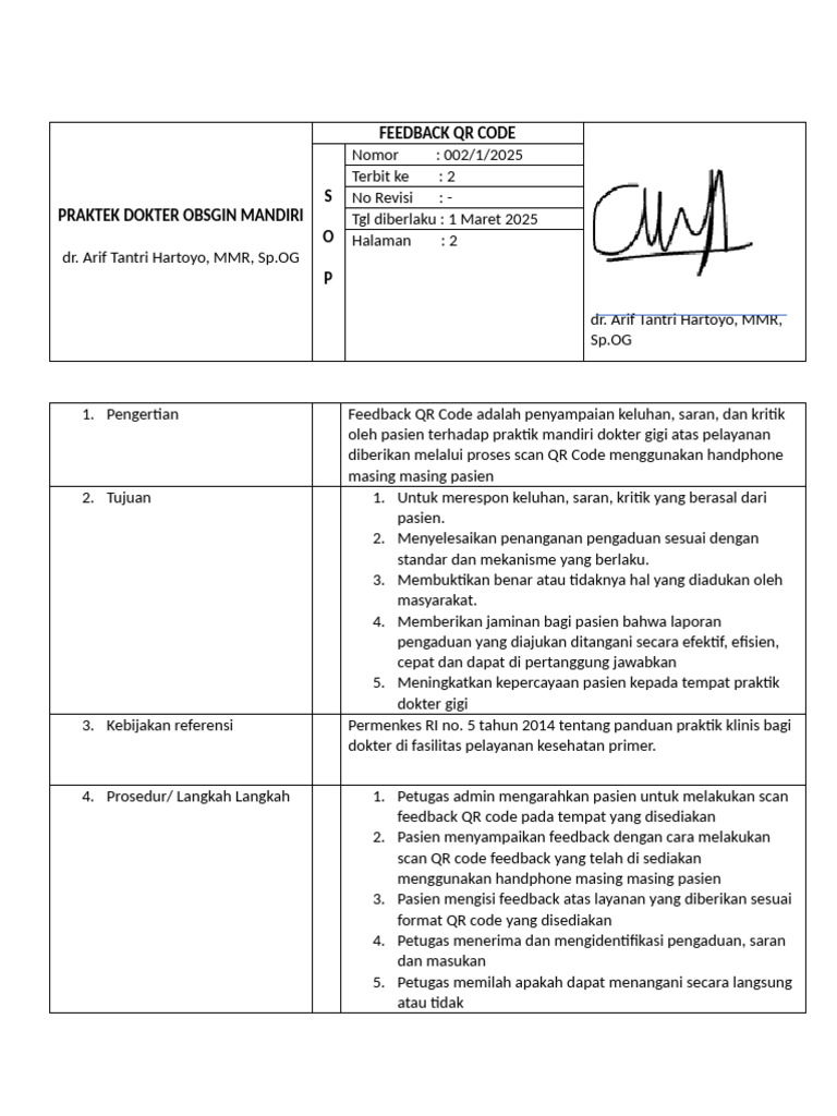 Spo Feedback QR Code | PDF