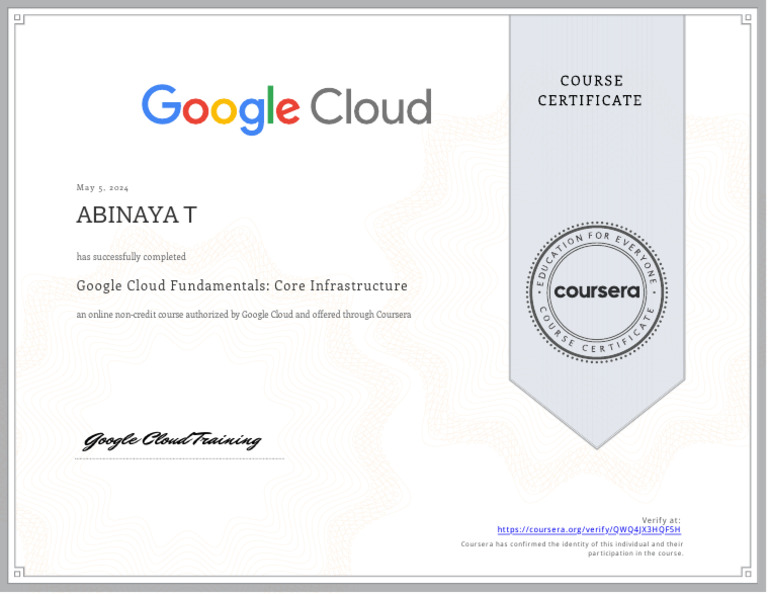 Coursera (Abinaya) | PDF