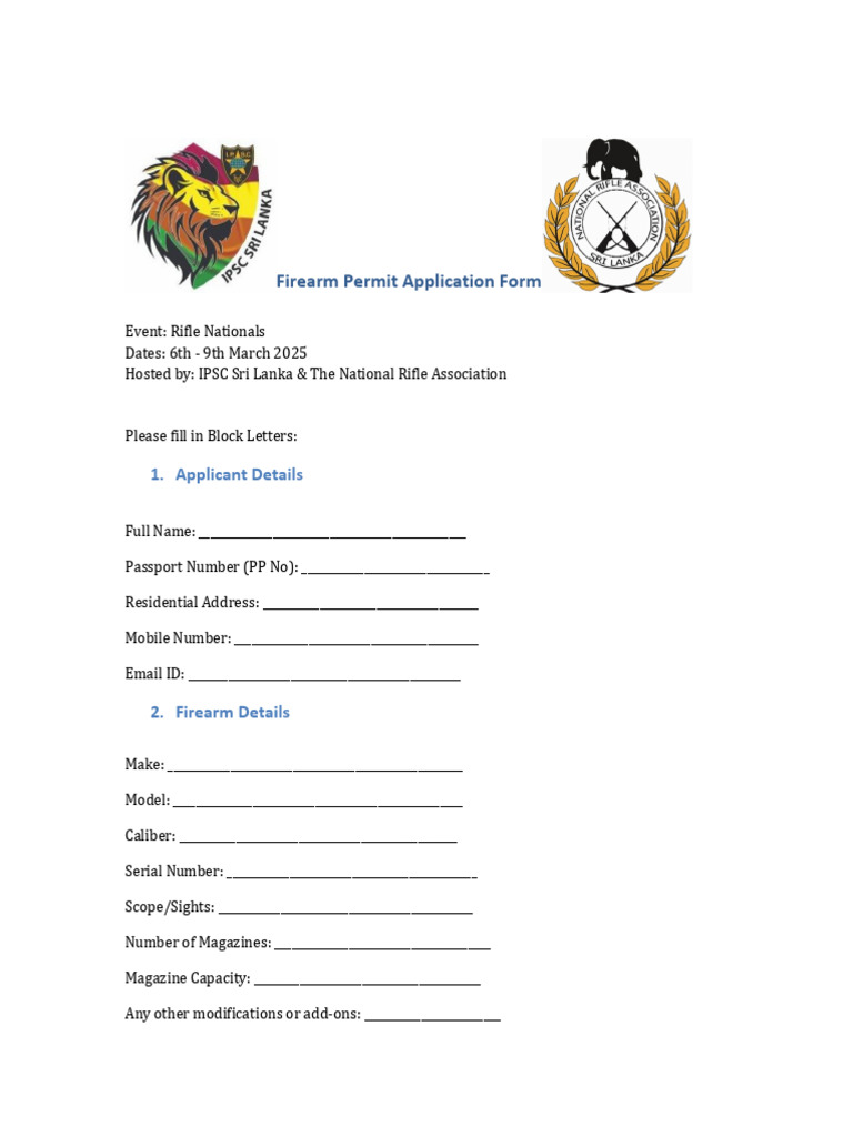 Firearm_Permit_Application_Form | PDF