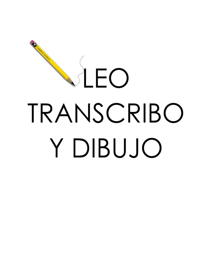 Leo Transcribo y Dibujo | PDF