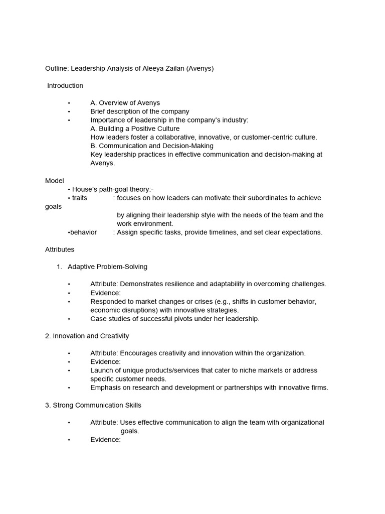 Outline - Aleeya Zailan PDF | PDF