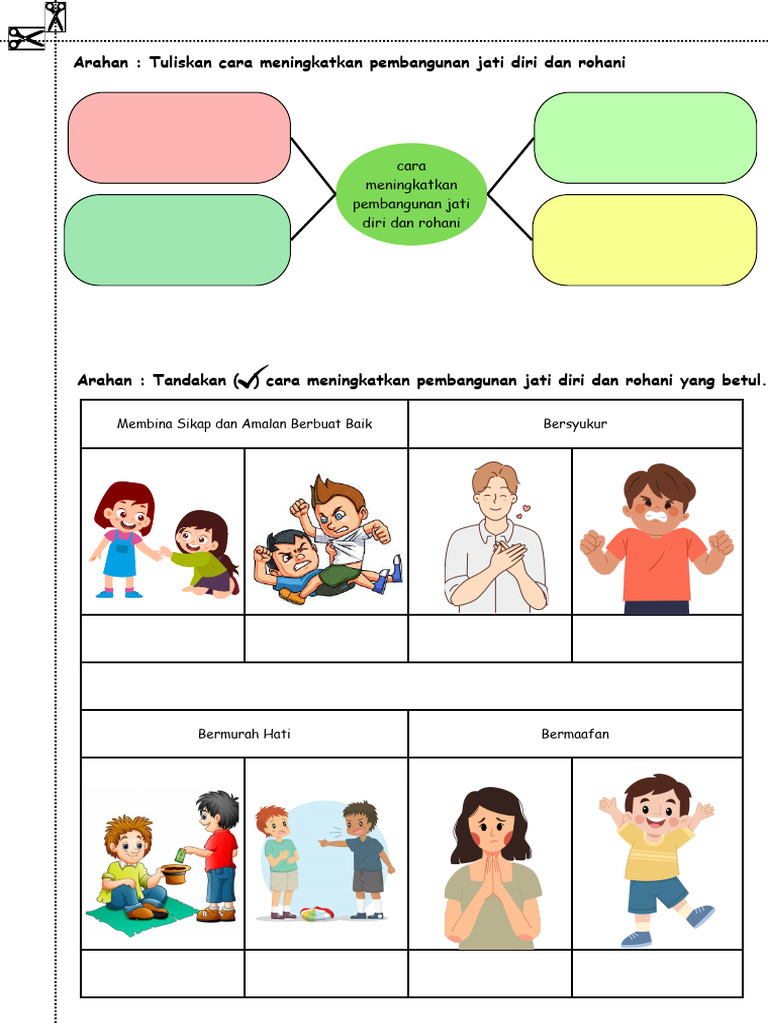 Lembaran Kerja Pendidikan Moral | PDF