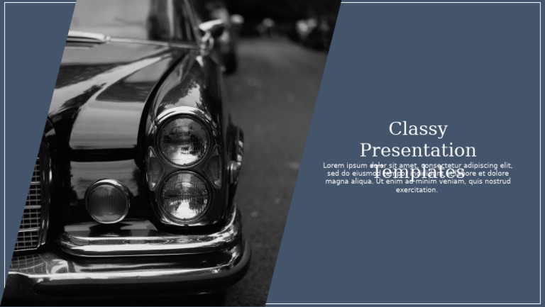 85322-Classy Presentation Templates | PDF