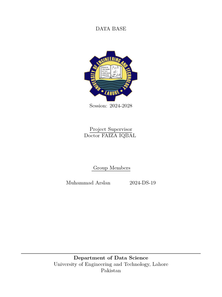 Final Dta Base Assignment No 3 Data Base | PDF | Data Management | Information Retrieval