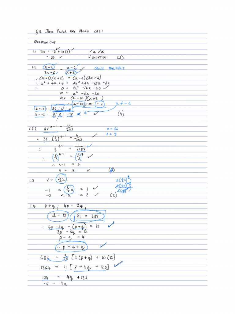 Memo June Test 1 | PDF