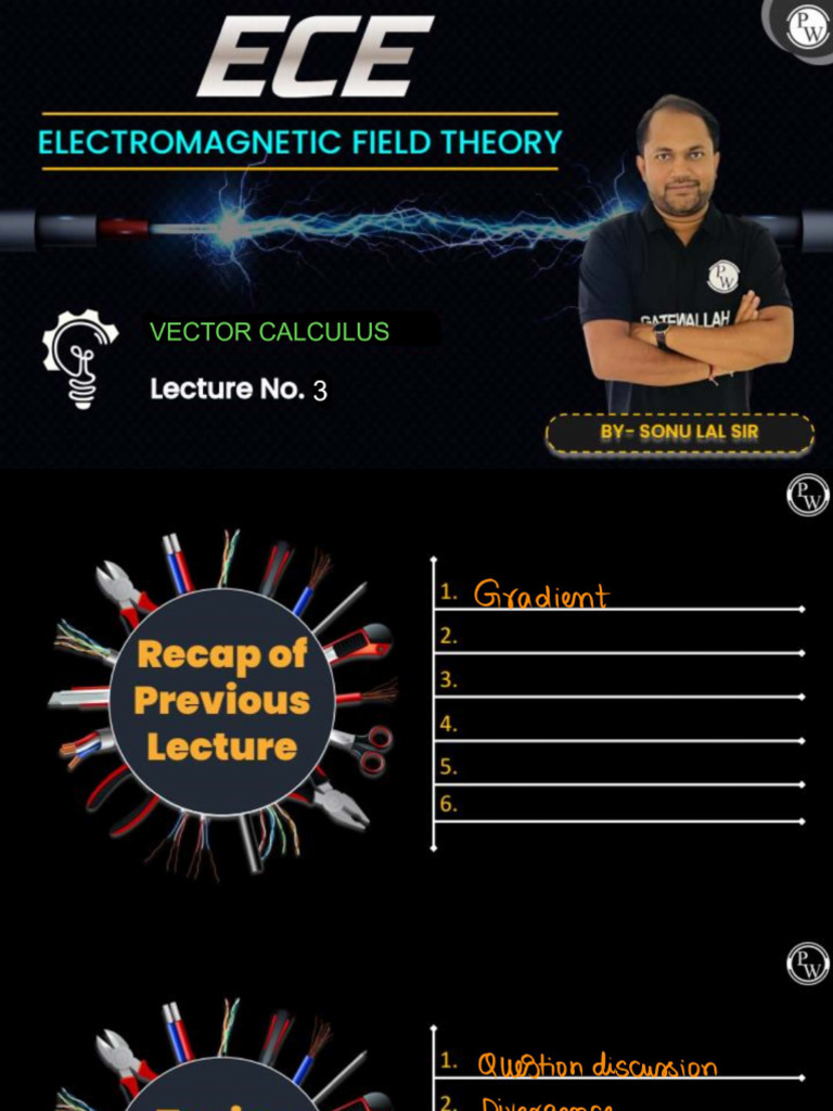 Vector Calculus 03 - Class Notes (By Sonu Sir) | PDF