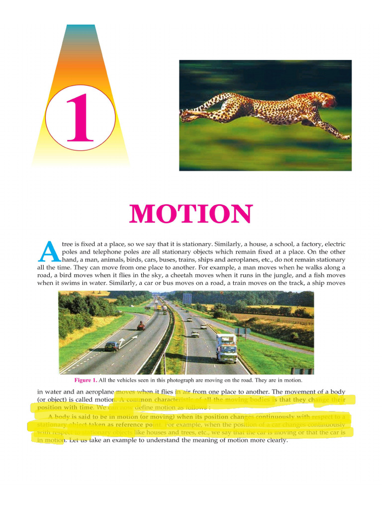 Motion 1st Part | PDF