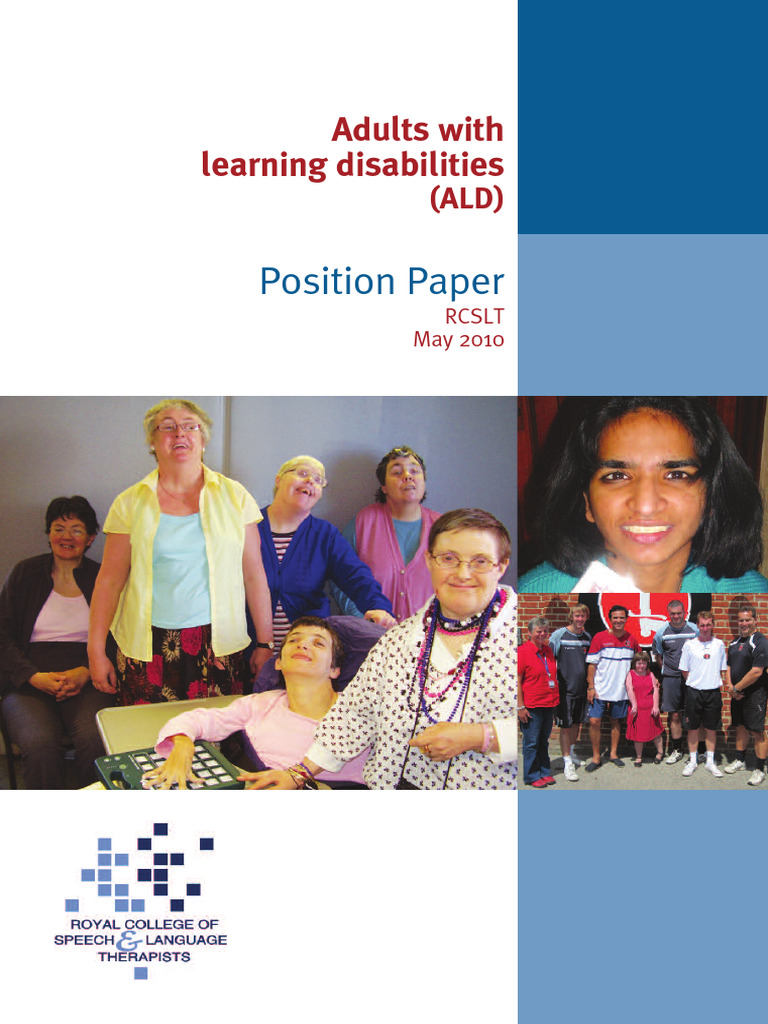 RCSLT ALD Position Paper | PDF | Disability | Learning Disability