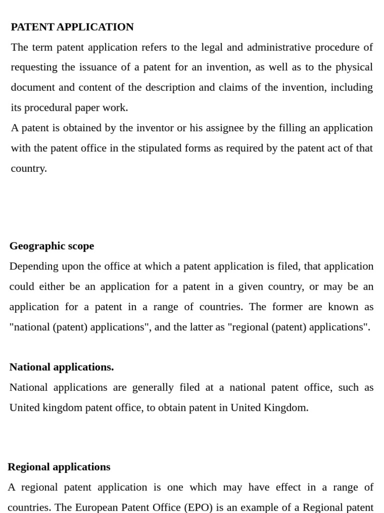 1.3 Patent Application | PDF | Patent Application | Patent