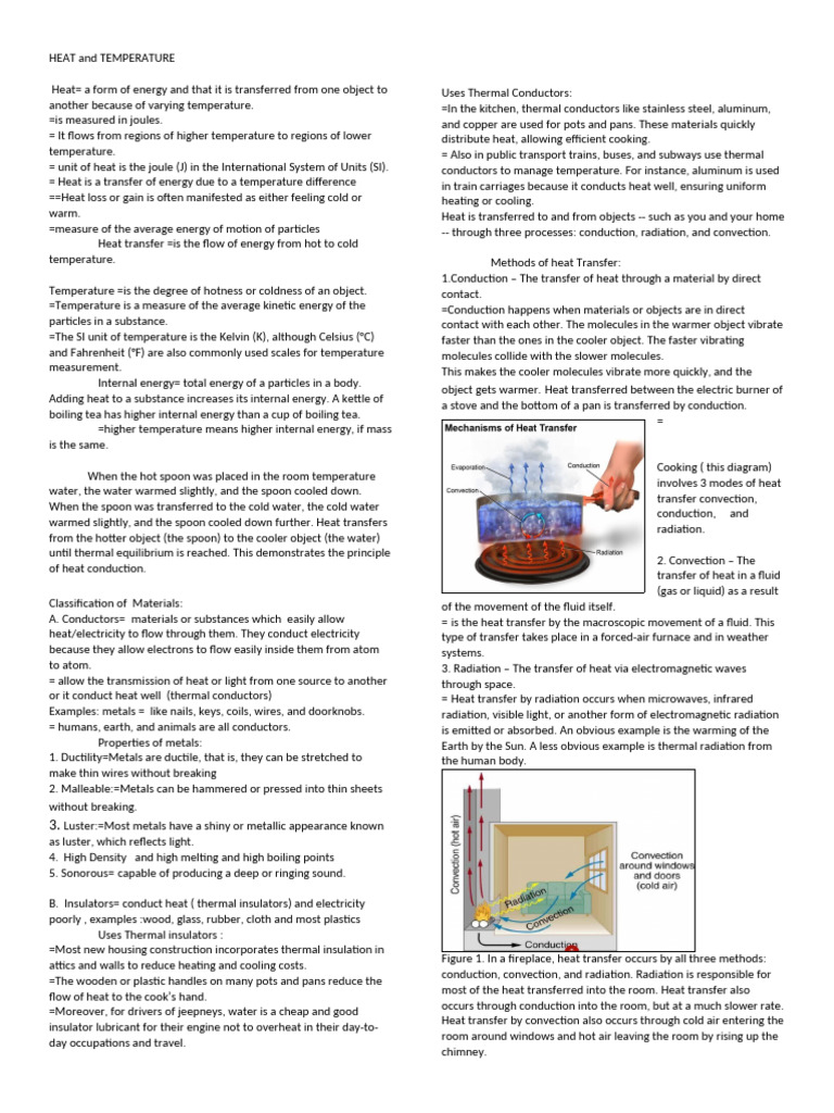Heat Temperature Heat TransferFact Sheets | PDF | Heat Transfer ...