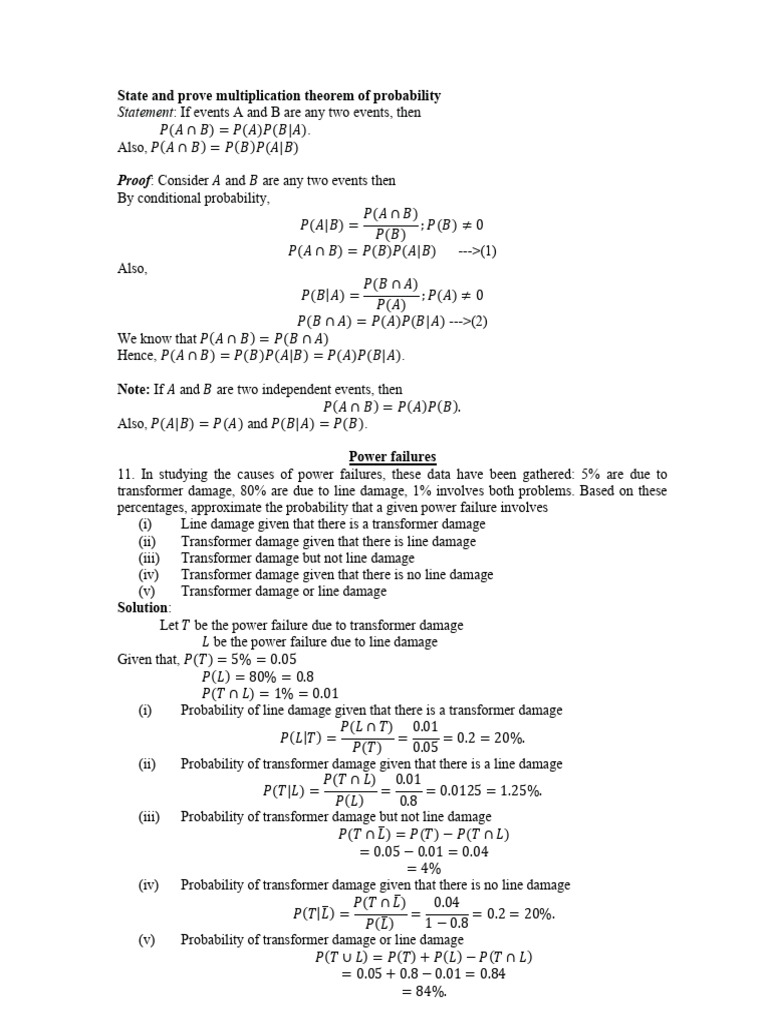 Conditional Bayes Theorem Problems | PDF | Blood Plasma | Probability ...