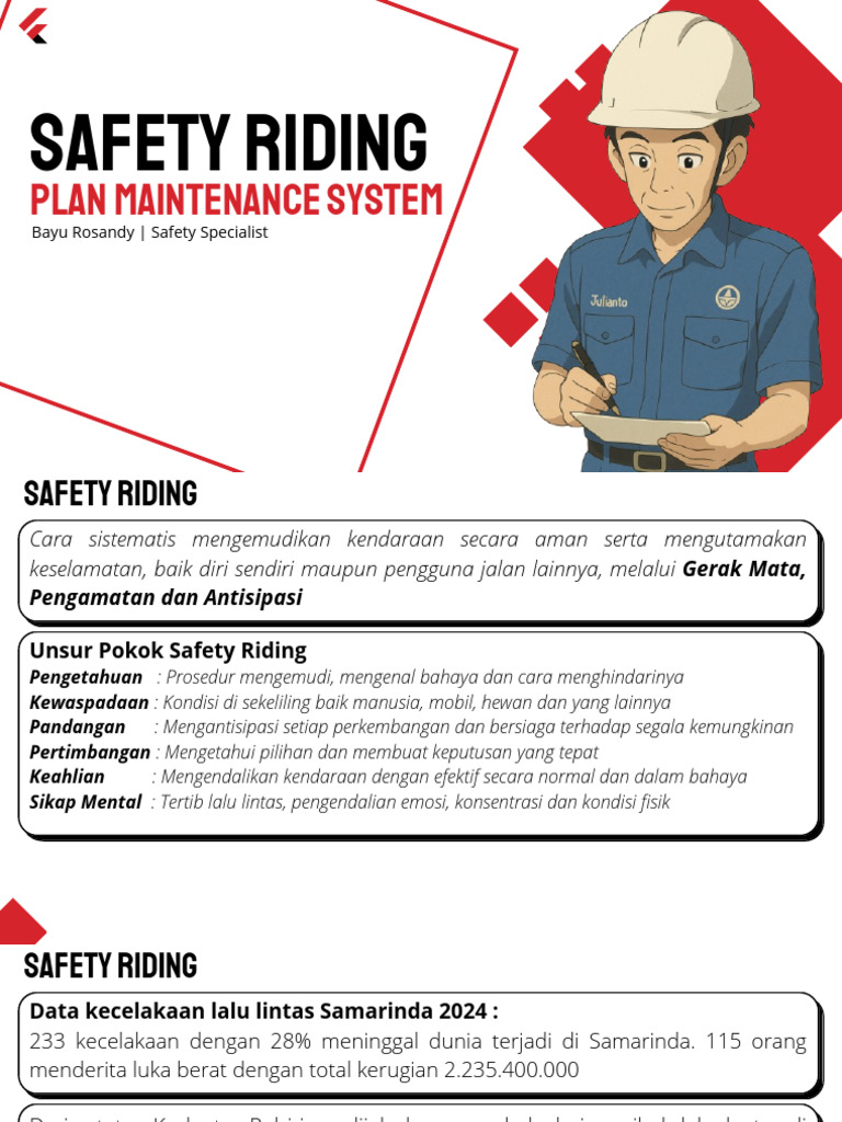 Safety Riding Plan Maintenance System 1744864606 | PDF
