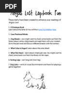 Dog's Colorful Day Activities Guide | PDF