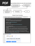 Tahapan Aktivasi Akun Bsre Dan Set Passphrase | PDF