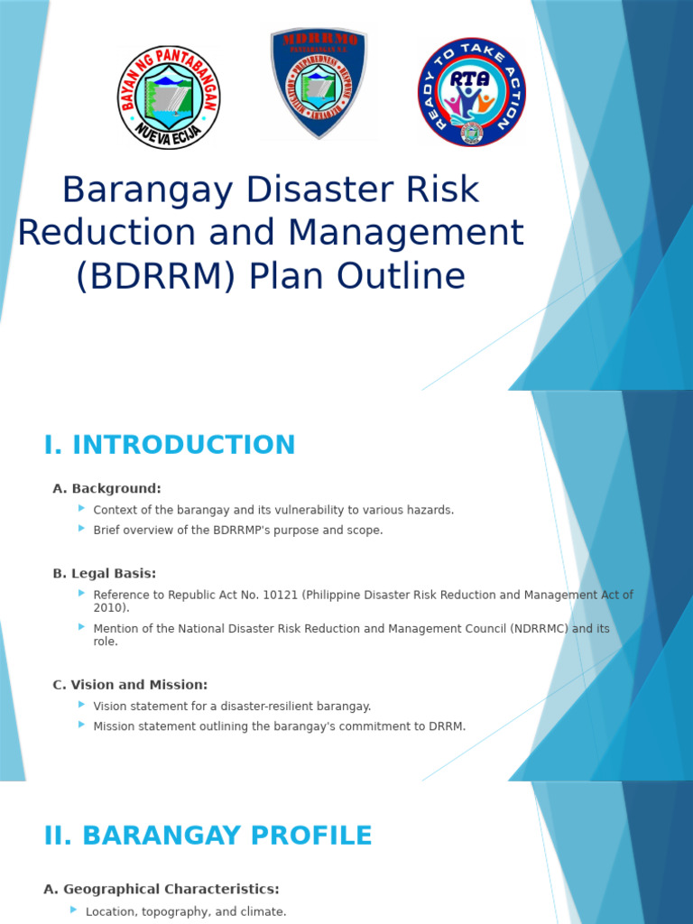 Barangay Disaster Risk Reduction and Management (BDRRM) Plan Outline ...