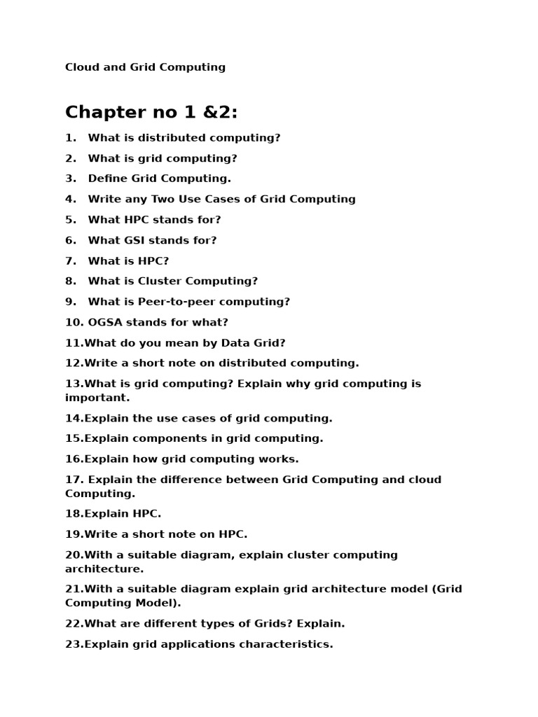 Cloud and Grid Computing | PDF | Cloud Computing | Grid Computing