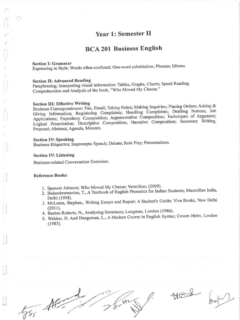 BCA 2ND SEM SYLLABUS | PDF