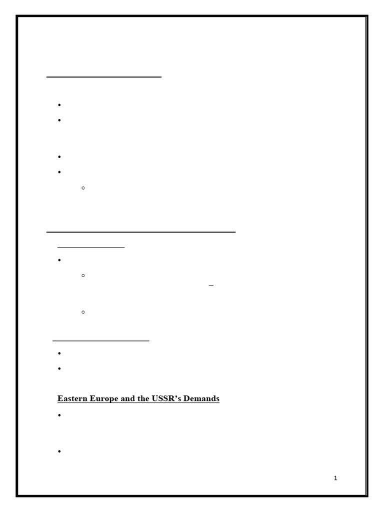 Who Was To Blame For The Cold War | PDF | Allies Of World War II ...