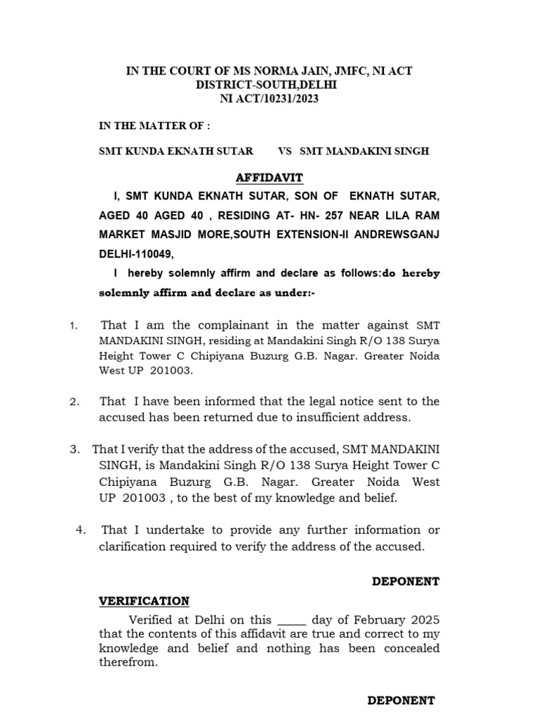 Kunda Affidavit Final | PDF