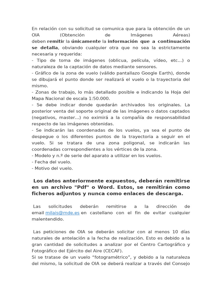 Dron Zona Zepa Peticion | PDF