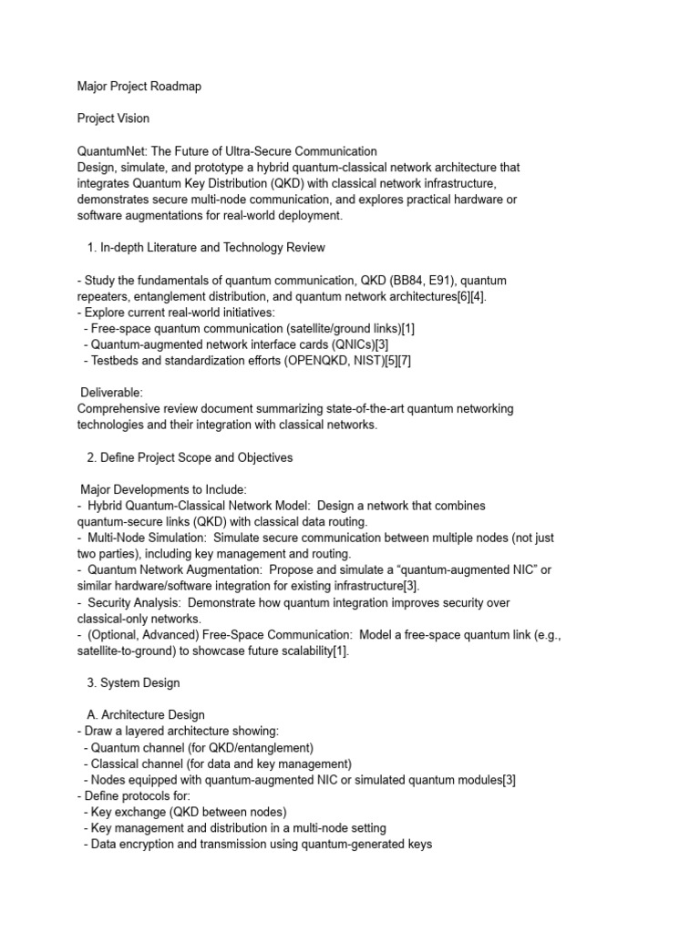 QuantumNet - The Future of Ultra-Secure Communication | PDF | Computer Network | Simulation
