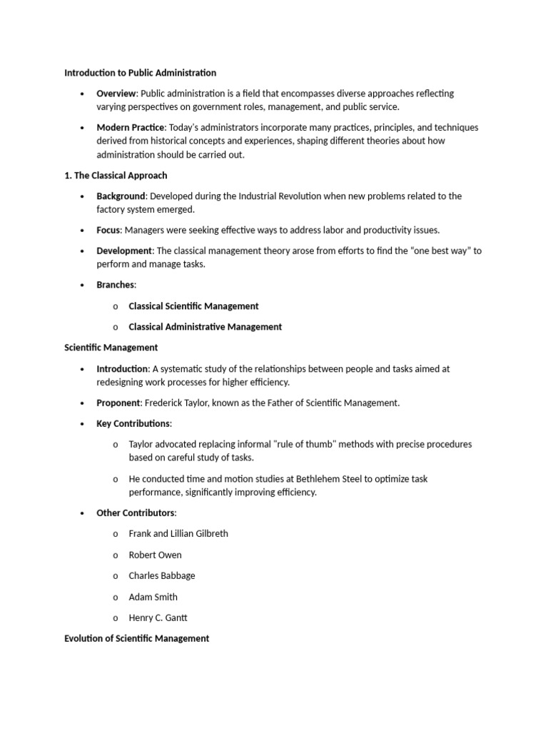 Introduction To Public Administration | PDF | Social Psychology | Business
