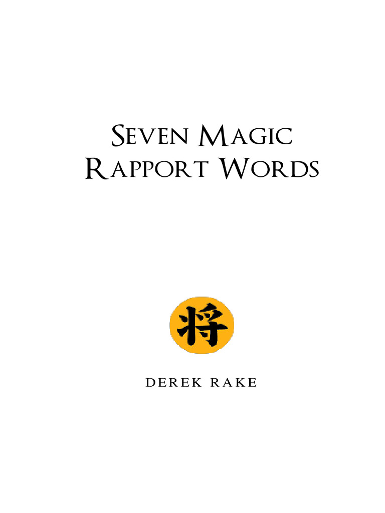 Seven Magic Rapport Words | PDF | Copyright Law | Freedom Of Expression Law