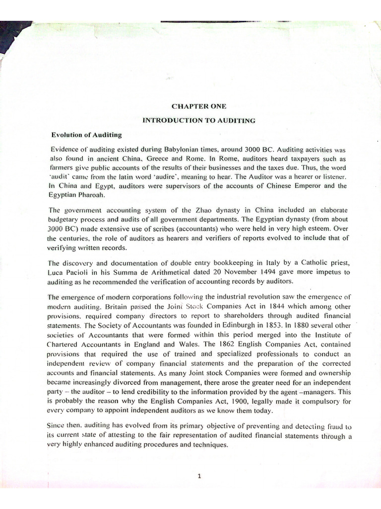 Introduction To Auditing | PDF