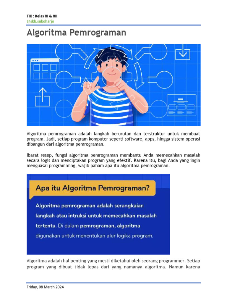 Algoritma Pemrograman | PDF